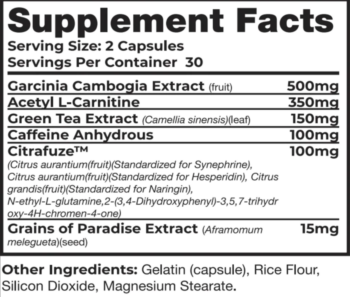 Burn Energy – Top Shelf Nutrition LLC